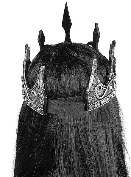Fantasy royal crown in plastic silver - maskworld.com