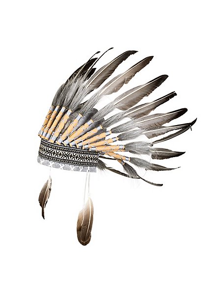 Feather ornament gray hawk - maskworld.com