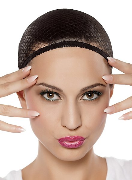 Filet à cheveux pour perruque noir - maskworld.com