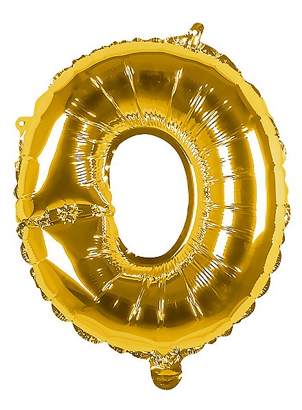 Foil balloon letter O gold 36 cm - maskworld.com