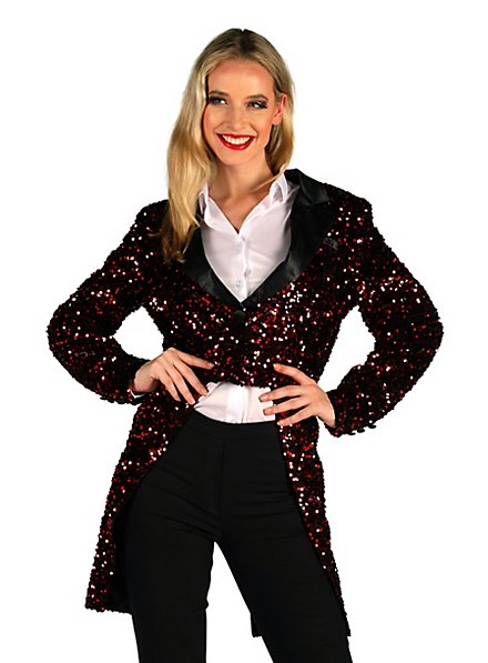 Frac da donna rosso scintillante - maskworld.com