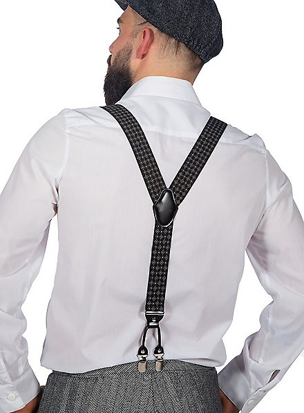 Gentleman Plaid Suspenders - maskworld.com