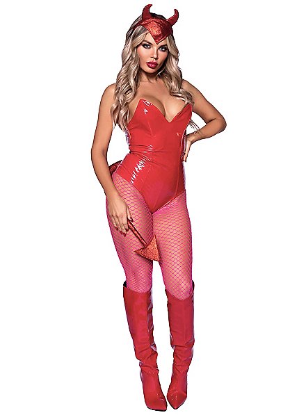 Glitter devil accessory set red - maskworld.com