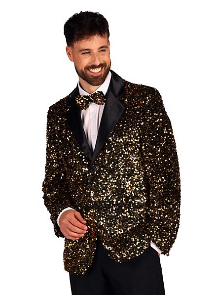 Glitter Jacket, Gold - maskworld.com