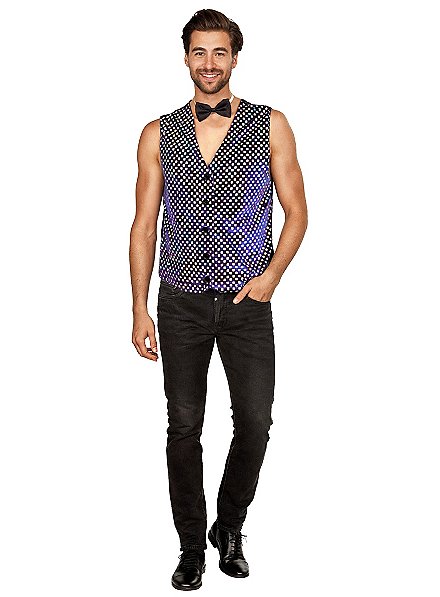 Glitter vest blue - maskworld.com