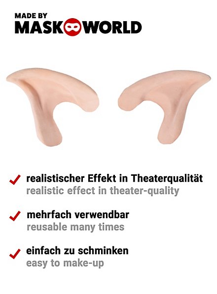 Gnome Ears Made of Latex - maskworld.com