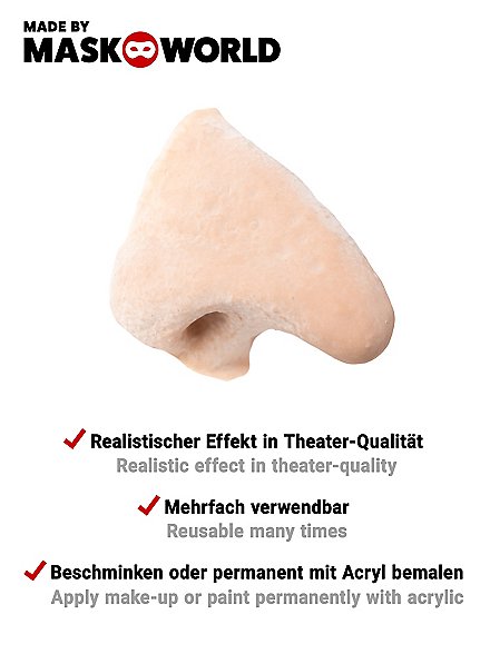 Goblin Theatrical Nose Made of Latex - maskworld.com