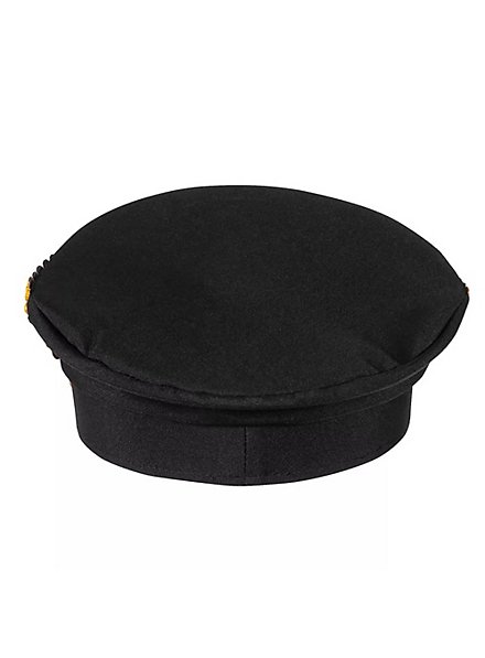 Gold bling officer cap - maskworld.com