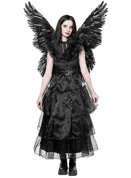 Grandi ali da angelo nere - maskworld.com