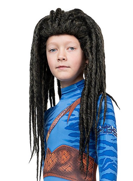 Guerrier Tribal Bleu Perruque Enfant Dreadlocks - maskworld.com