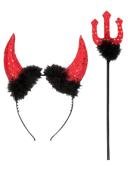 Halloween devil accessory set - maskworld.com
