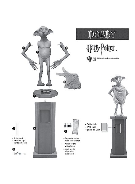 Harry Potter - Dobby on Podest Life-Size Statue - maskworld.com