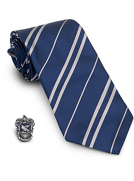 Harry Potter - Ravenclaw Tie With Pin - maskworld.com