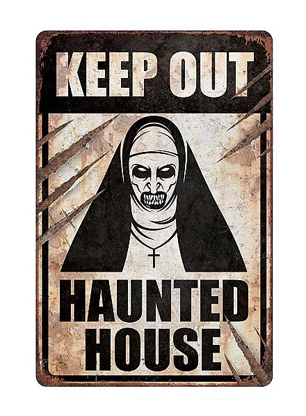 "Haunted House" Halloween Decoration Sign - maskworld.com
