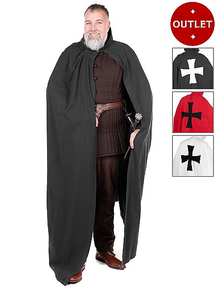 Hooded cloak with cross -Arnulf - maskworld.com