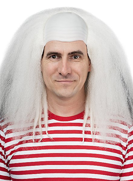 Horror Clown Wig white - maskworld.com