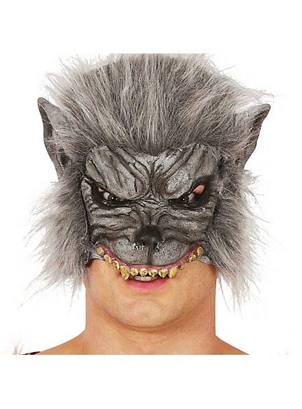 Hungry Werewolf Half Mask - maskworld.com