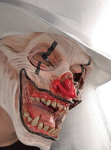 Hvid Voodoo Klovn Maske - maskworld.com