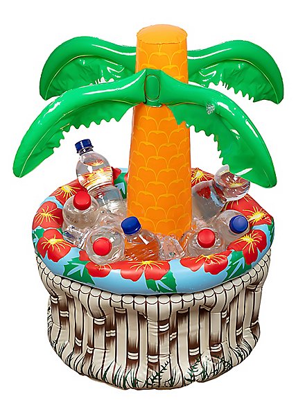 Inflatable palm tree drink cooler - maskworld.com