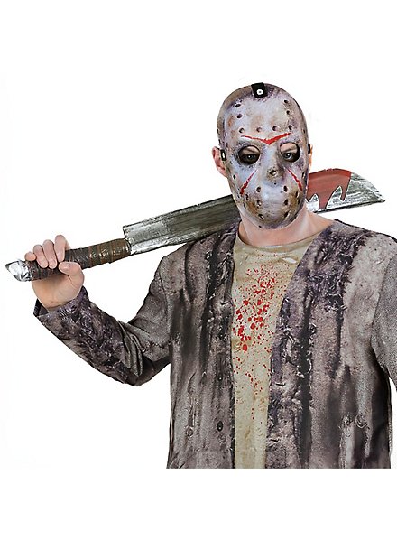 Jason Vorhees Mask & Machete - maskworld.com