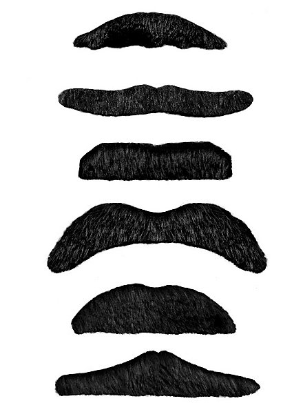 Kit moustache 6 pièces - maskworld.com