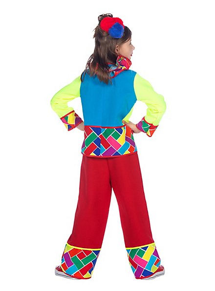 Knallbunter Clown Kostüm für Kinder - maskworld.com