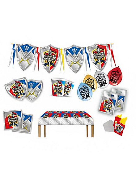 Knight party decoration box 63 pieces - maskworld.com