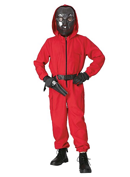 Squid Game Guard Kids Costume - maskworld.com