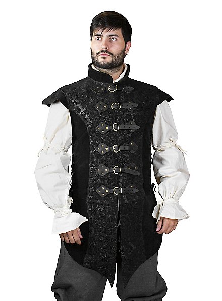 Lange Deluxe Leren Wambuis - Yalon - maskworld.com