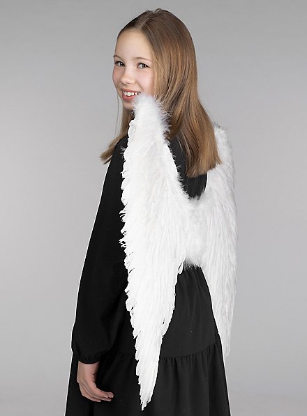 Large white feather wings - maskworld.com