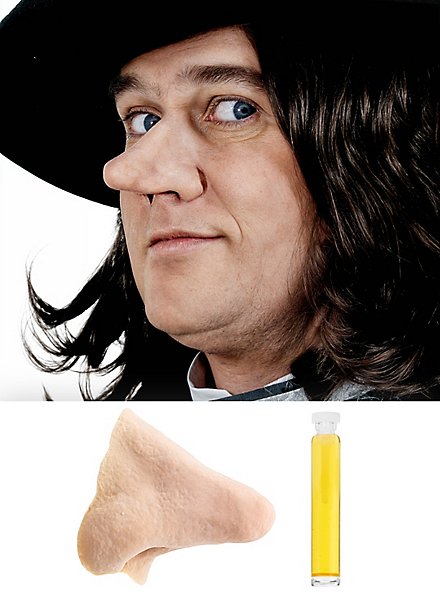 Latex Neus Cyrano Met Mastix Huidlijm - maskworld.com