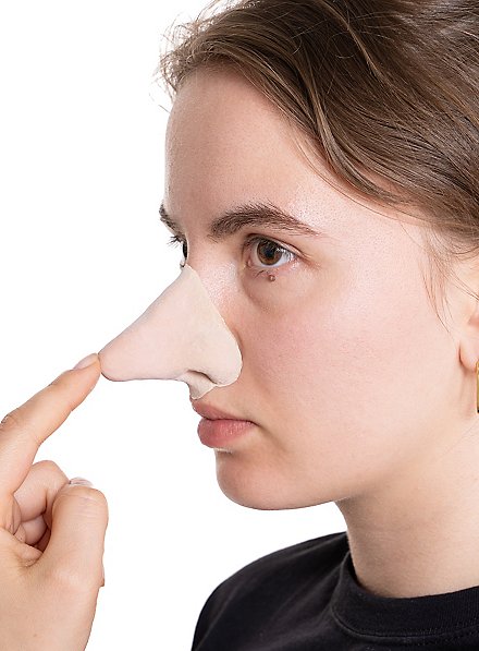 Latex Neus Cyrano Met Mastix Huidlijm - maskworld.com