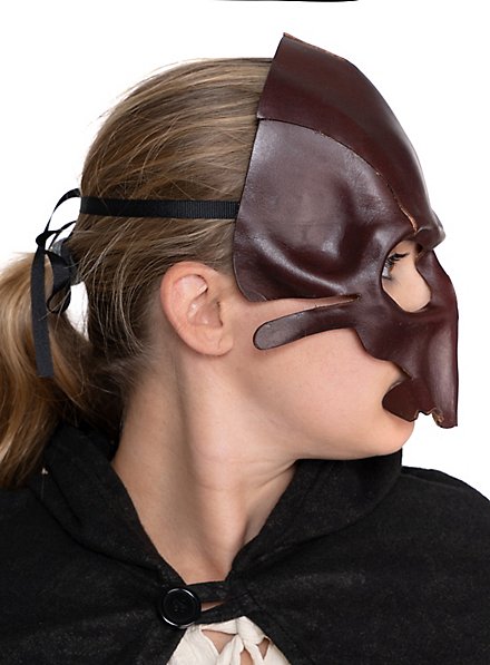 Leather mask - Skull - maskworld.com