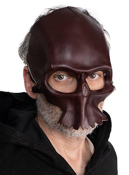Leather mask - Skull - maskworld.com