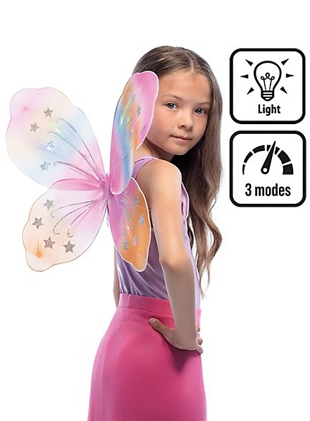 LED butterfly wings for children - maskworld.com