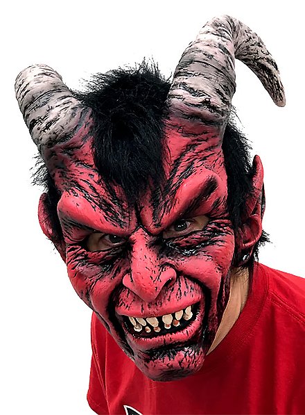 Máscara De Lucifer Cornudo De Látex - maskworld.com