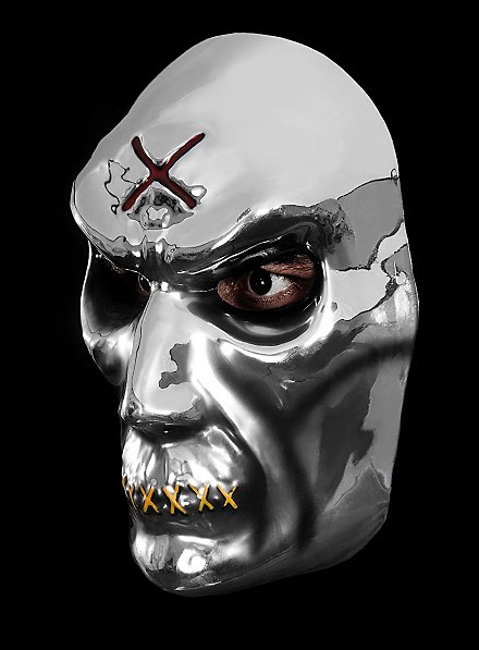 Maschera da zombie argentata - maskworld.com