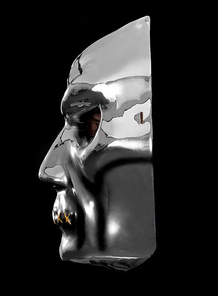 Maschera da zombie argentata - maskworld.com