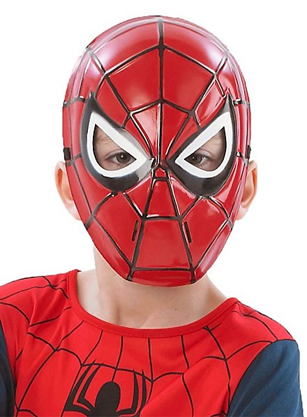 Maschera di plastica di Spider-Man per bambini - maskworld.com