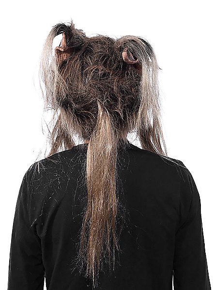 Masque de loup-garou sauvage brun - maskworld.com