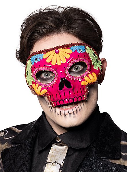 Masque Sugar Skull rose - maskworld.com