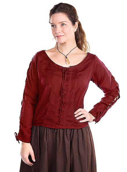 Medieval lace-up blouse - Madeleine - maskworld.com
