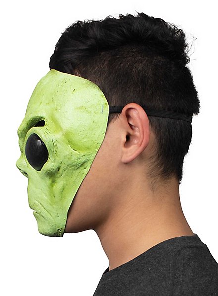 Mezza maschera da alieno verde - maskworld.com