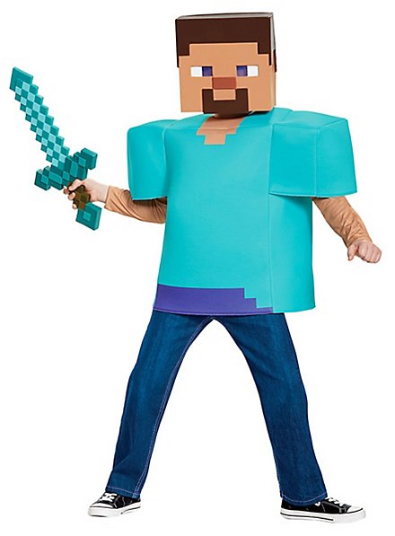 Minecraft - Steve Classic Costume For Kids - maskworld.com