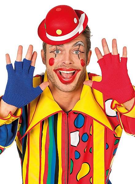 Mini-chapeau de clown rouge - maskworld.com