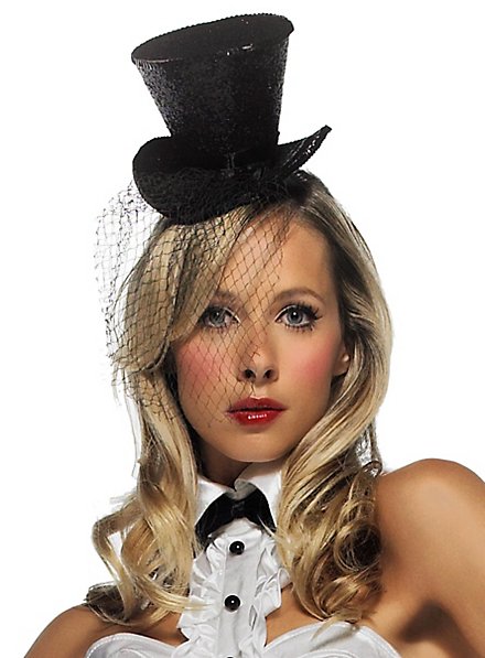 Mini Top Hat black - maskworld.com