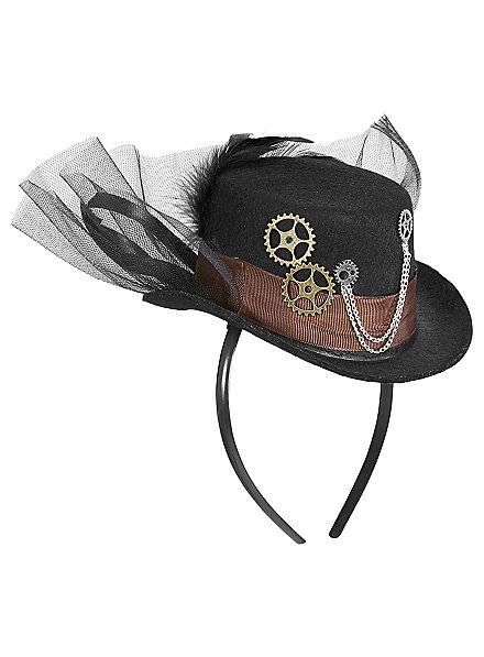 Mini top hat with gears - maskworld.com