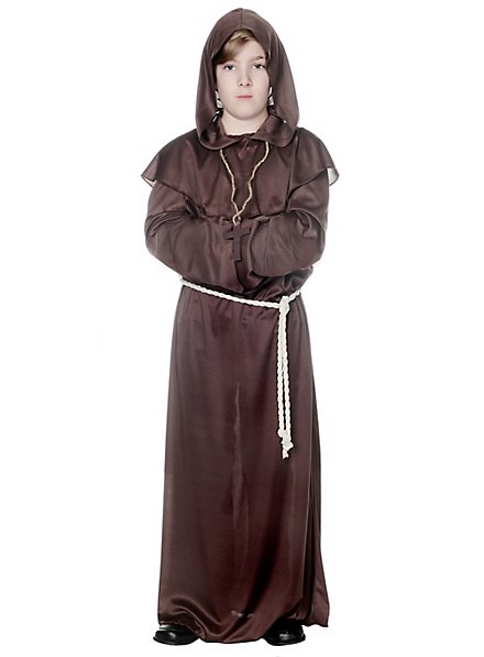 Monk costume for children brown - maskworld.com