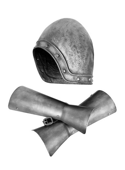 Monty Python French Knight Helmet and Vambraces - maskworld.com
