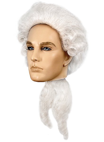 Mozart Barock Perücke mit Zopf - maskworld.com